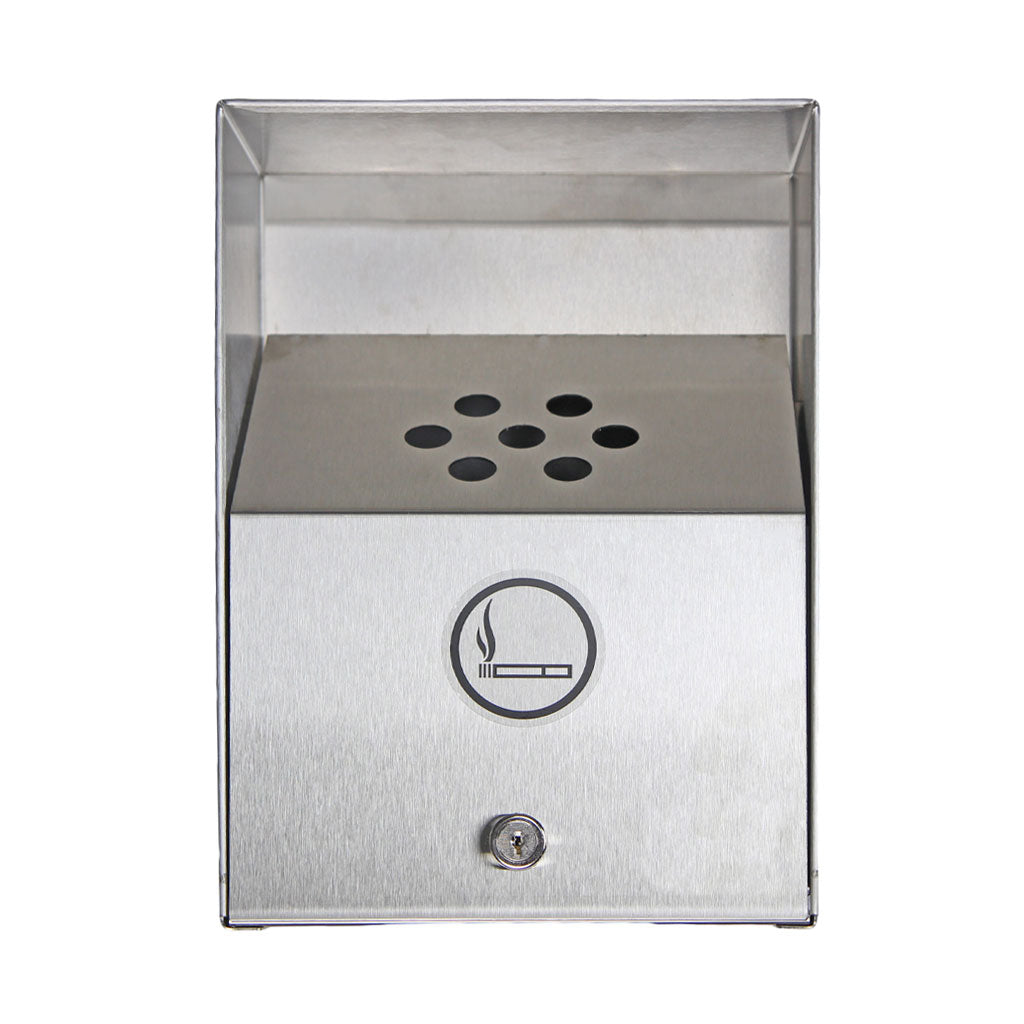Wall Mounted Heavy-Duty Ashtray Stainless Steel – Globe Commercial Products